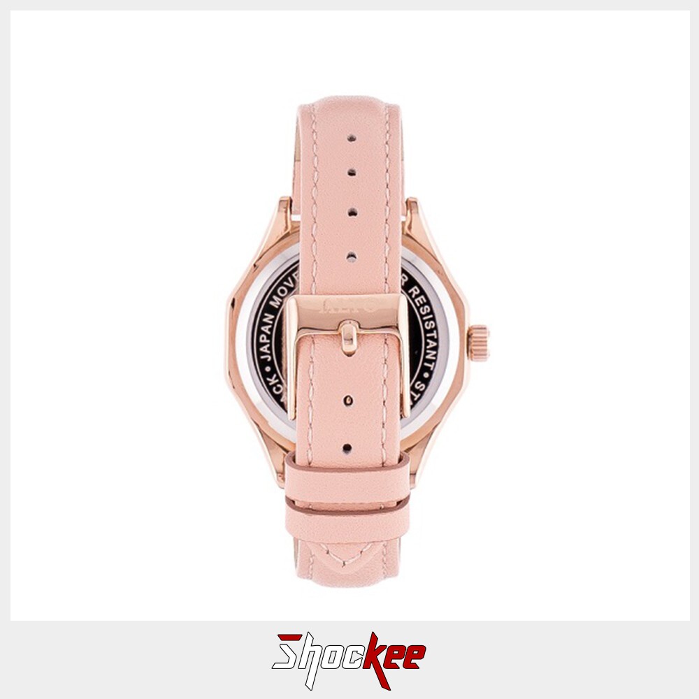 [Pre Order] ALTO AL-2111190F-5A5 Light Pink Leather Band Women Watch